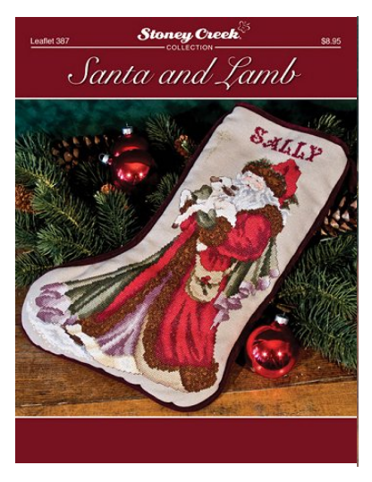 Santa and Lamb - Leaflet 387 – Embroidery Marketplace - Calgary