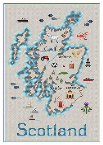 Scotland - Map Series – Embroidery Marketplace - Calgary